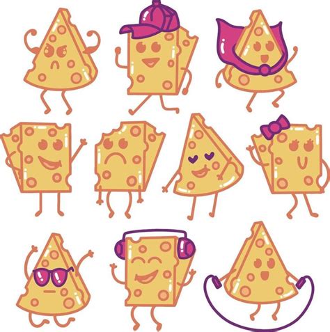 Cheese Cartoon Character Pack