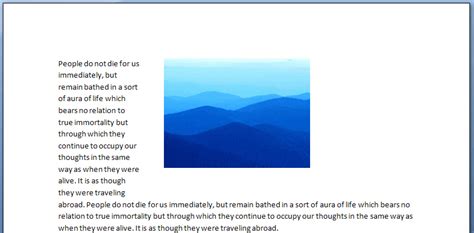 Office Open Xml Drawingml Object In A Word Processing Document Floating Text Wrapping