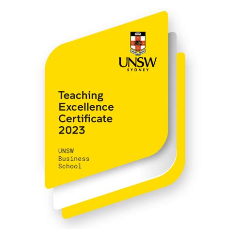 Unsw Business School Teaching Excellence Certificate Credly