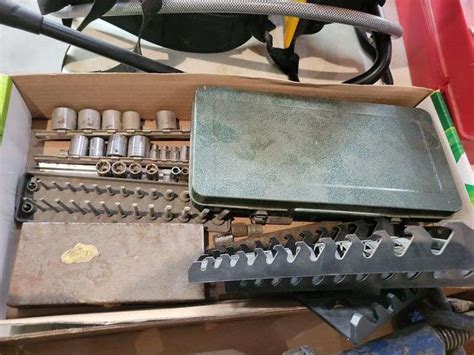 Assorted Socket Sets Wrench Organizers Hamilton Maring Auction Group