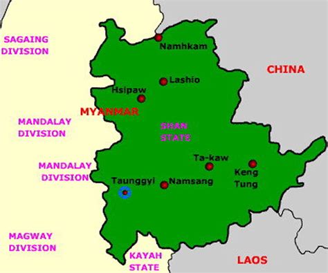 Shan People Map