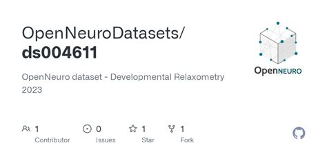 Github Openneurodatasets Ds Openneuro Dataset Developmental Relaxometry