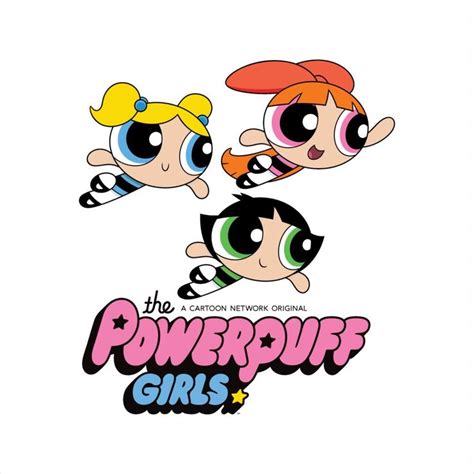 Powerpuff Girls Trio Smiling Flying Allevery Powerpuff Girls
