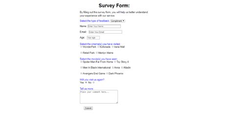 Github Jobarkhuizenfreecodecamp Survey Form