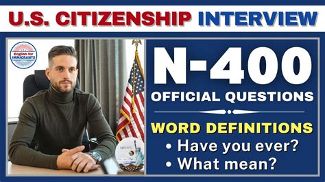 N 400 Yes No Questions And Most Asked Word Definitions For Us