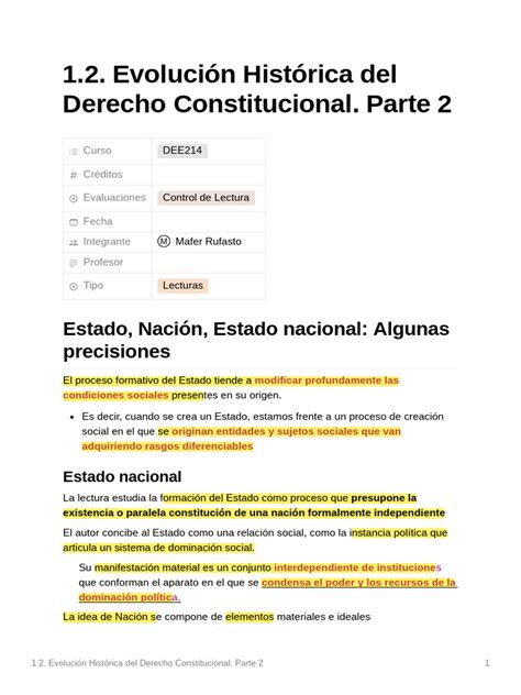Evolución Histórica Del Derecho Constitucional Pdf Estado Política