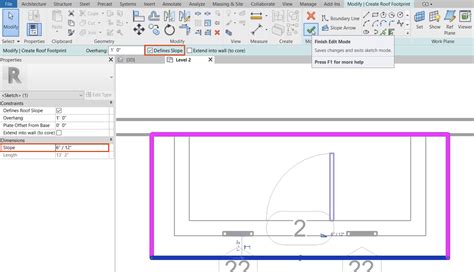 Roof Layout Design And Editing In Revit Create A Shed Roof Autodesk