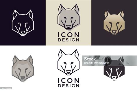 양식화된 기하학적 늑대 머리 그림입니다 벡터 아이콘 부족 디자인 6 가지 스타일 0명에 대한 스톡 벡터 아트 및 기타 이미지 0명 개 광고 Istock