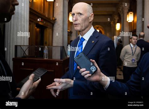 Sen Rick Scott R Fla Speaks With Reporters At The Us Capitol