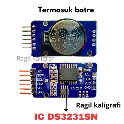 jual rtc ds3231 rtc ds3231sn ds3231sn real time clock for arduino shopee indonesia