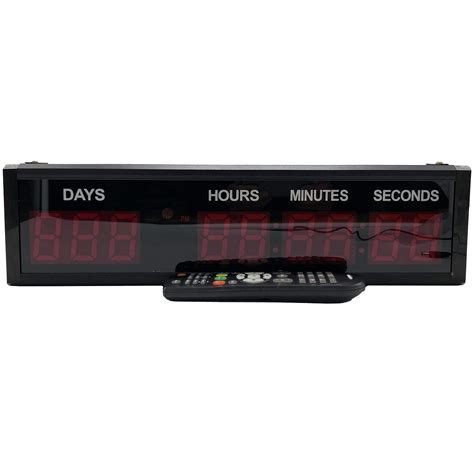 BTBSIGN LED Countdown Clock Safety Event Timer With Remote And Buttons For Digits On