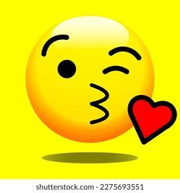 Face Blowing Kiss Vector Flat Icon Stock Vector Royalty Free 2275693551 Shutterstock