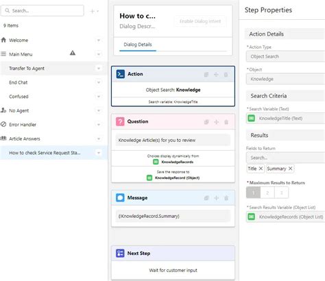 Show Knowledge Article In Salesforce Einstein Bot Infallibletechie