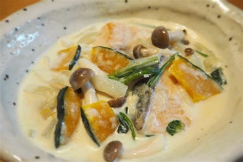 鮭とかぼちゃのクリーム煮 のレシピ作り方 なごみごはん