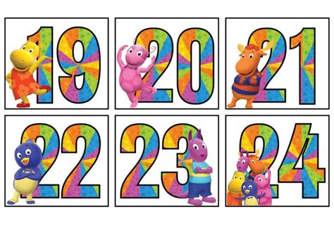 Backyardigans Themed Calendar Set Fun Colorful And Educational