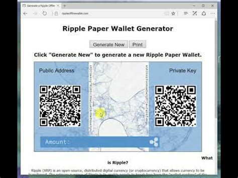 Xrp Paper Wallet Iucn Water
