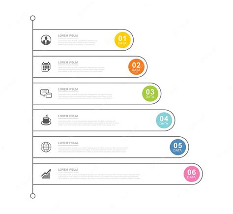 Premium Vector Data Infographics Tab Index Template With Thin Line
