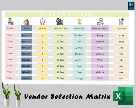 Vendor Selection Matrix Eloquens