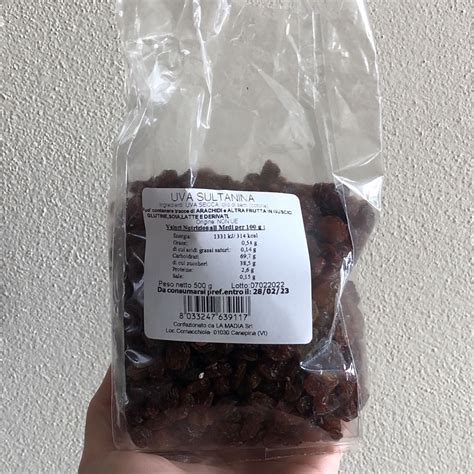 Uva Sultanina From La Madia Srl Vegan Product Reviews And Ratings Abillion