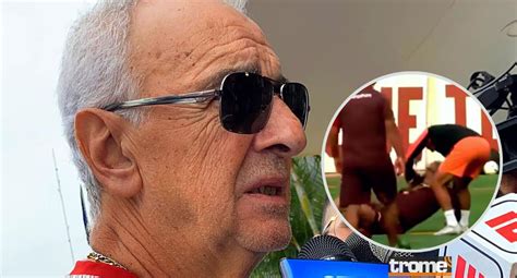Jorge Fossati Qué dijo y cómo reaccionó tras ser derribado por Alexander Succar en práctica de