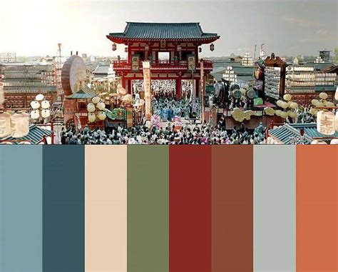 长安十二时辰色卡怎么了淡定我们美术生早就知道这些 设计 这种配色方式极为克制看不到特别亮的颜色也没有特别暗的颜色所有的色彩