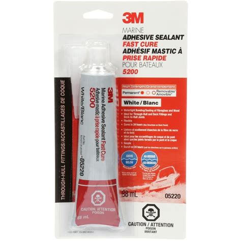 3m Marine Adhesive Sealant Fast Cure 5200 White 88 Ml Home Hardware