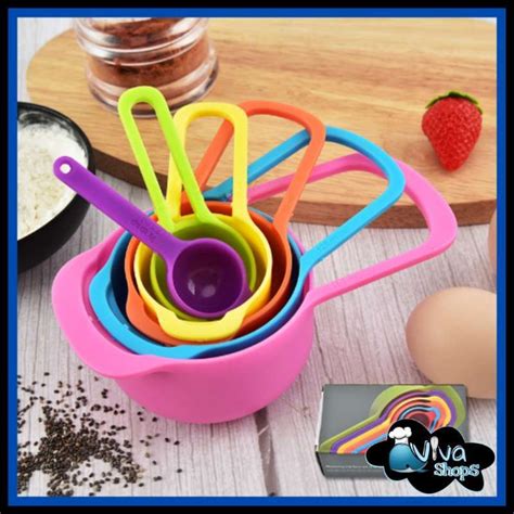 Jual SENDOK TAKAR 6 IN 1 SET SERBAGUNA MEASURING SPOONS CUP SENDOK TAKAR ADONAN ALAT TAKAR