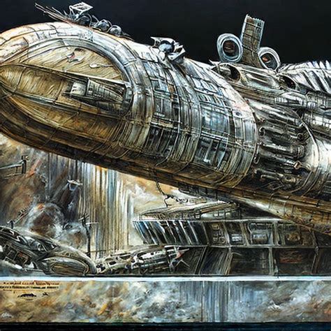 Stabilityai Stable Diffusion A Repulsive Large Spaceship Brutalist