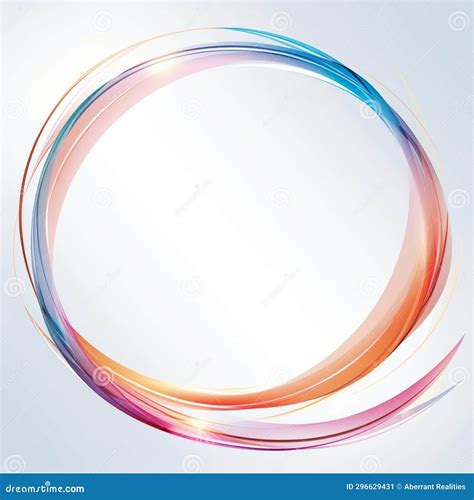Abstract Colorful Circle Background With White Space For Text Stock