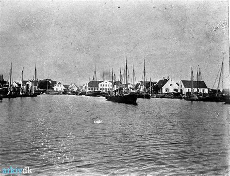 arkiv dk Dragør Havn Set mod byen