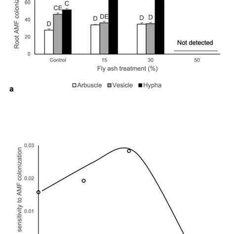 Percent Root Colonization Of H Vulgare By AMF R Irregularis AMF