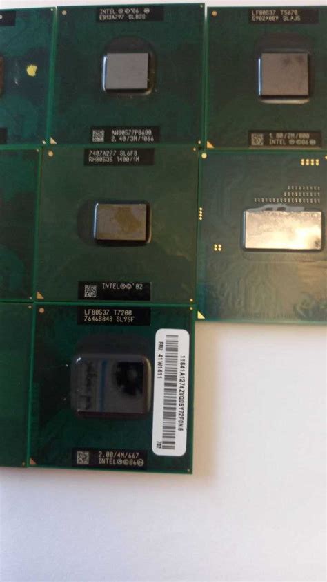 Процессоры для ноутбука Intel I7 I5 Pentium Celeron Core 2 Duo 50