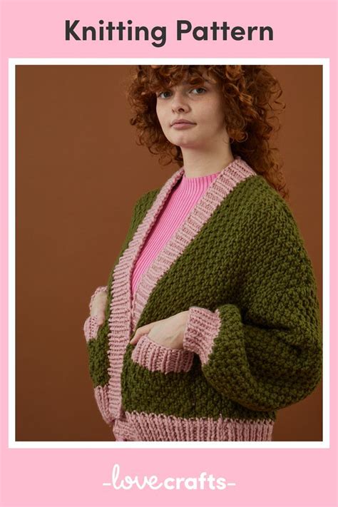 Irish Moss Stitch Cardigan Knitting Pattern