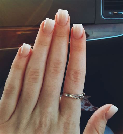 Pretty Ombre French Tip Nails Ombre French Tips French Tip Nails Nail Tips