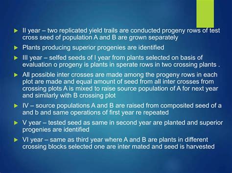 Recurrent Selection Schemes Pptx