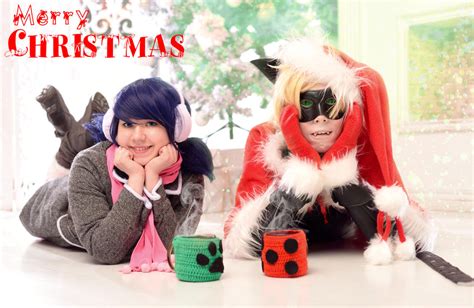 Miraculous Ladybug And Chat Noir Merry Christmas By Tushkanchik666 On