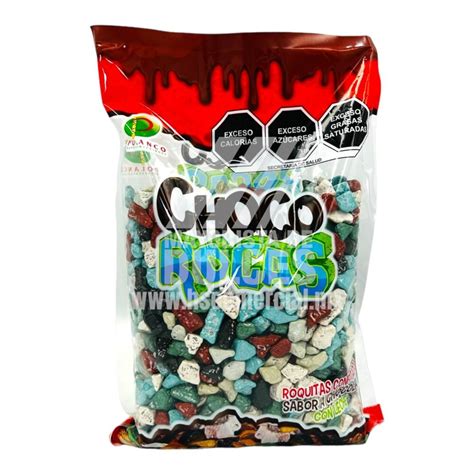 P Choco Rocas Bolsa Con 1 Kilo Caja Con 10 Bolsas 101kg Dulcerías