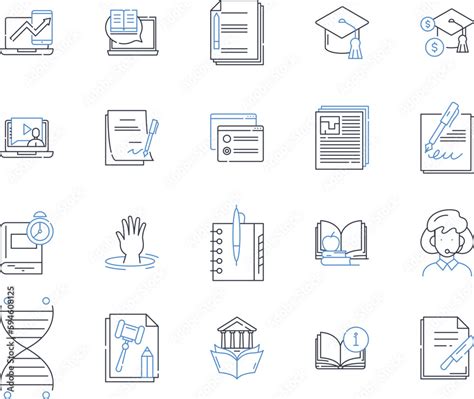 Register And Genetics Line Icons Collection Inheritance Genomics Dna Chromosomes Mutations