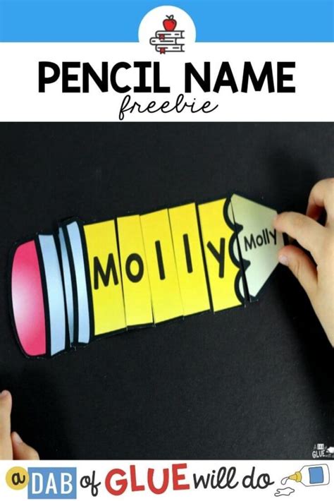Pencil Names Name Building Practice Printable