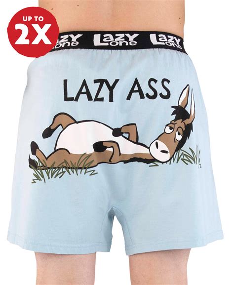 Lazy Ass Donkey Funny Blue Boxer Lazy Ass Donkey Funny Blue Boxer