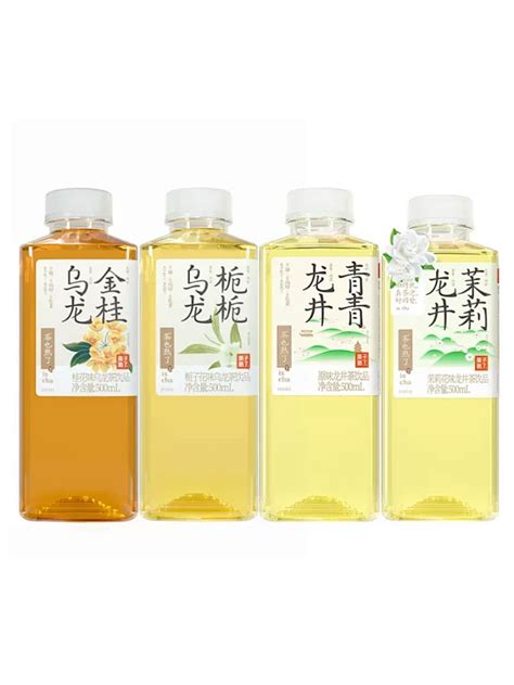 果子熟了无糖茶饮料栀栀乌龙茉莉龙井0糖0脂0卡500ml 9瓶 天猫 花瓣网