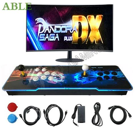 판도라 콘솔 사가 Dx 비디오 게임 박스 아케이드 버튼 조이스틱 Hdmi Vga 출력 아케이드 머신 캐비닛용 5000