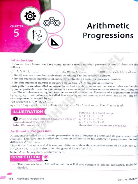 Ch 5 Arithmetic Progression Pdf