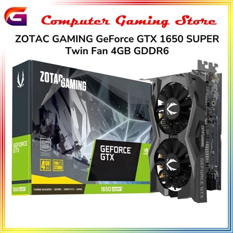 Jual Zotac Gaming Geforce Gtx 1650 Super 4gb Gddr6 Twin Fan Resmi