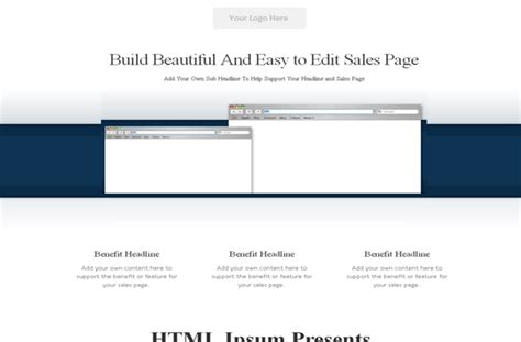 Large Header Style Html And Psd Template Plr Database