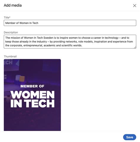 Add A Membership Badge To Your LinkedIn Profile Women In Tech Sweden