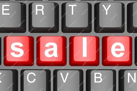 Premium Photo Sale Word On Computer Keyboard