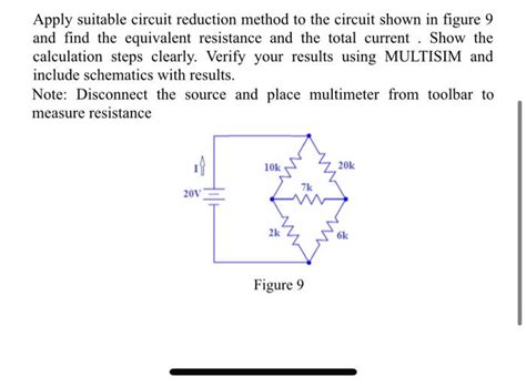 Solved Apply Suitable Circuit Reduction Method To The Chegg