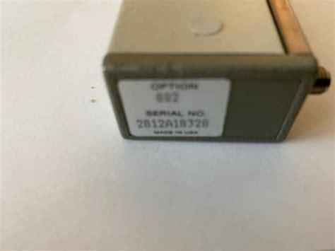 HP G Opt Attenuator DB DC GHz MSE Panatron Inc