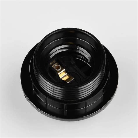 Black E27 Screw Socket 6X E27 Lamp Socket Plastic Ring E27 Bulb Socket E27 Bulb Socket
